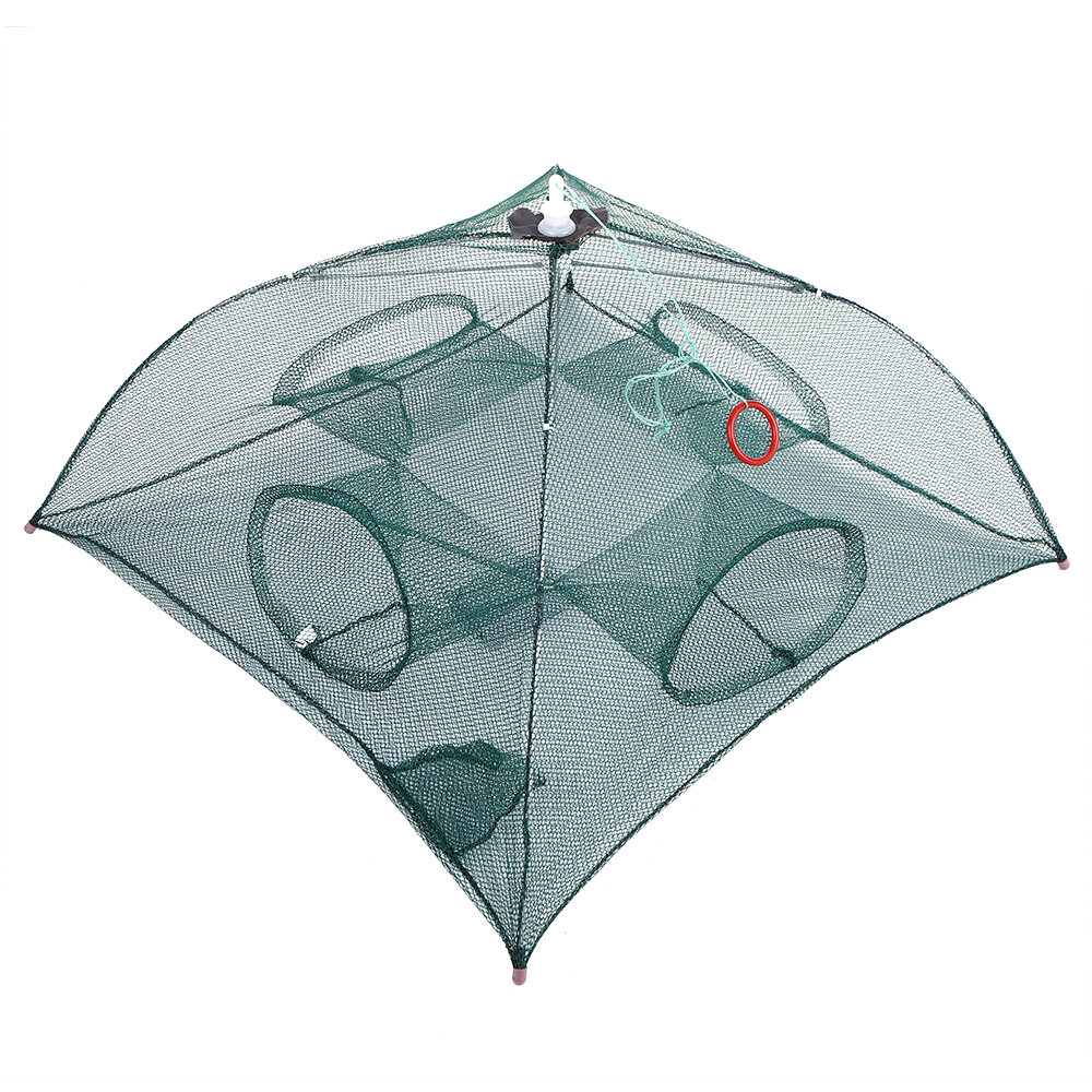 Автоматическая ловушка для рыбы с 4/6/8/10 отверстиями Портативная складная рыбацкая сеть Ловушка для рыбы креветок мальков крабов Сетчатая ловушка клетка