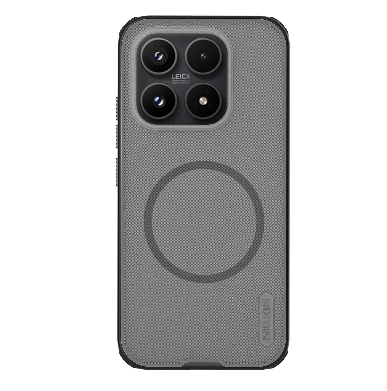Чехол серый тонированный c MagSafe для Xiaomi 17, серия Super Frosted Shield Pro Magnetic (Clear version) от Nillkin
