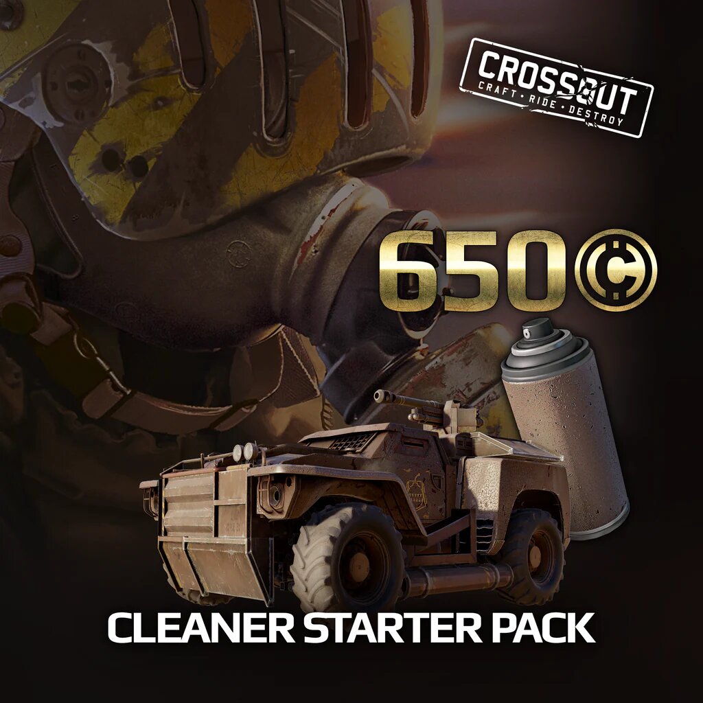Дополнение Crossout – "Cleaner" Starter pack, цифровое издание PlayStation 4, регион Турция / код пополнения баланса