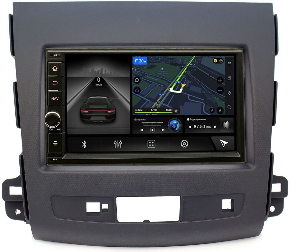 Штатная магнитола Citroen C-Crosser 2007-2013 Canbox GTR056-RP-MMOTBN-84 Android 10 (4/64, DSP, IPS, Carplay) С крутилкой