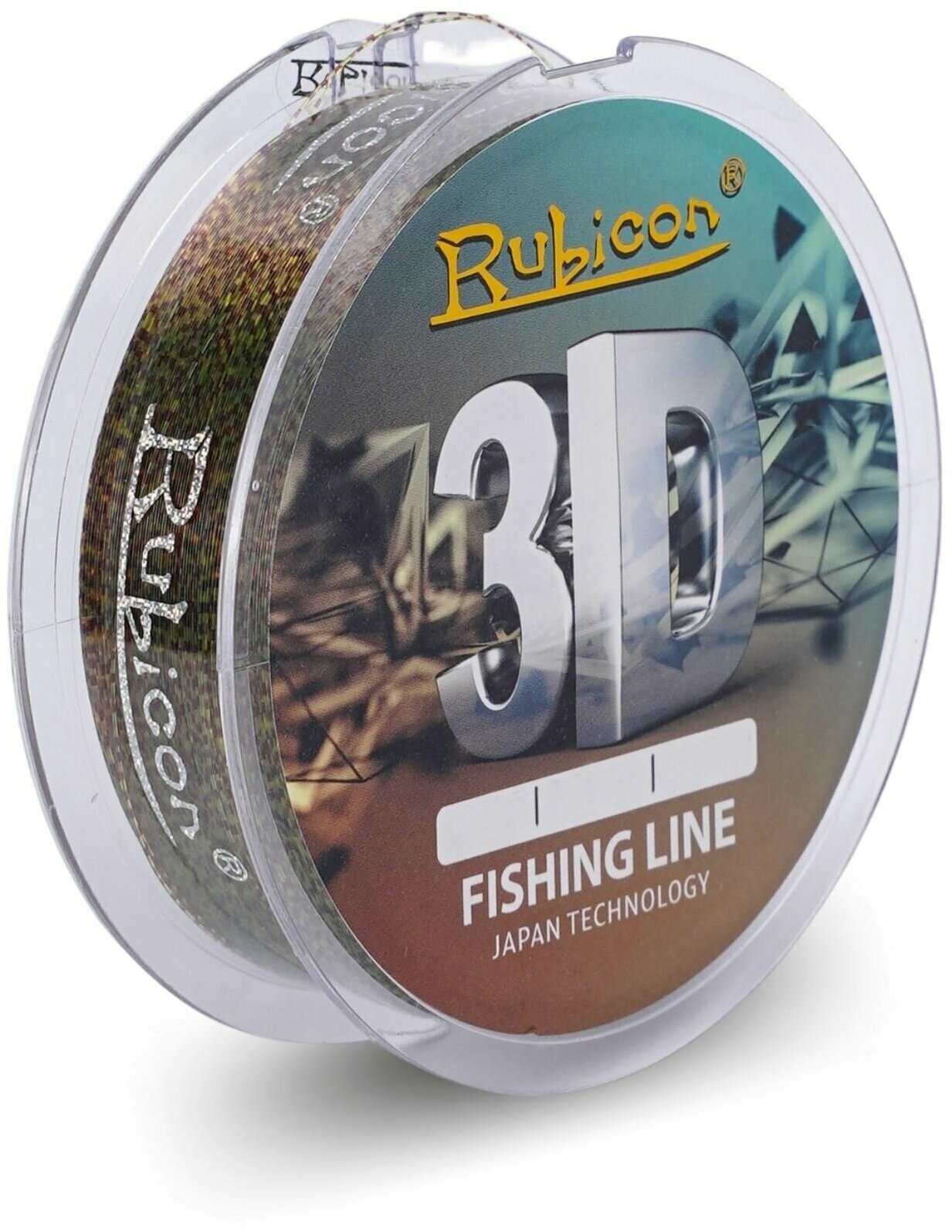 Монофильная леска для рыбалки RUBICON 3D 150 м, 0,12 мм (camouflage 3d)