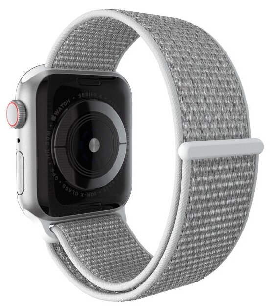 Нейлоновый ремешок для Apple Watch 44/45/46 мм, светло-серый
