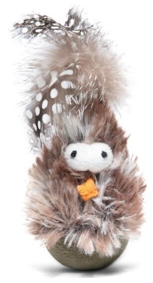 Игрушка для кошек Gigwi Птичка со звуковым чипом 12 см, серия CATCH & SCRATCH ECO