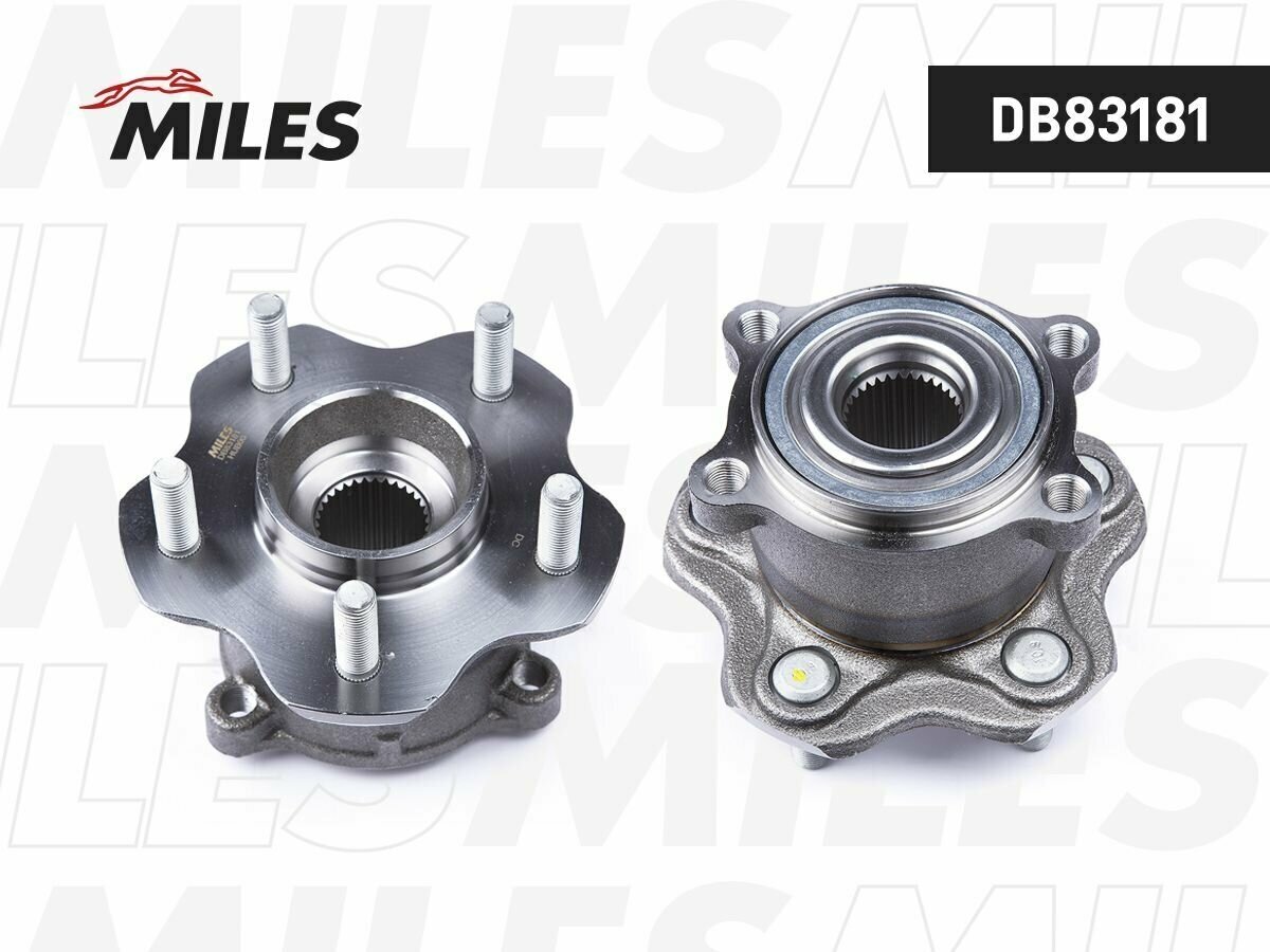 MILES Ступица колеса задняя с подшипником INFINITI EX J50/FX S51/G V36/M35/37/45/Q50/QX50/70 05- (SKF VKBA7703) DB83181