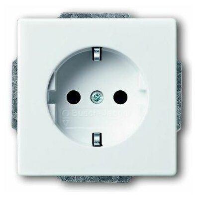 20 EUCKS-84-500 Розетка SCHUKO 16А 250В c шторками, Future/Axcent/Carat/Династия, альп. белый