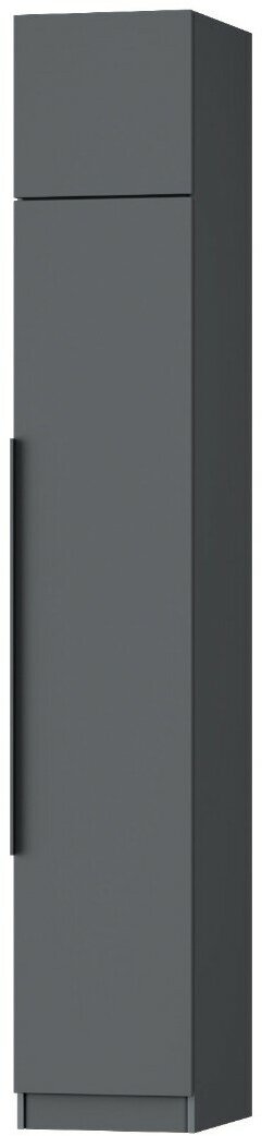 Шкаф пенал, для одежды Арлин, Легкомаркет, правый, 400-520-2200, платяной, цвет графит