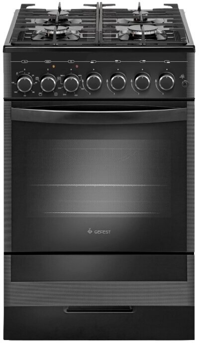 Плита GEFEST 5502-02, газовая, электрическая духовка, 4 конфорки