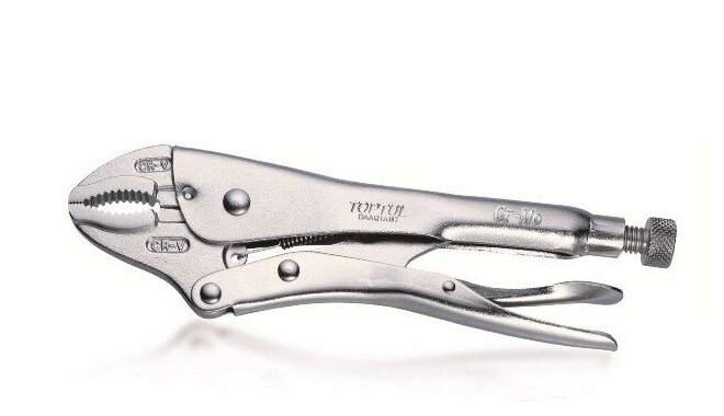 Зажим-плоскогубцы изогнутые 130мм TOPTUL (DAAQ1A05)