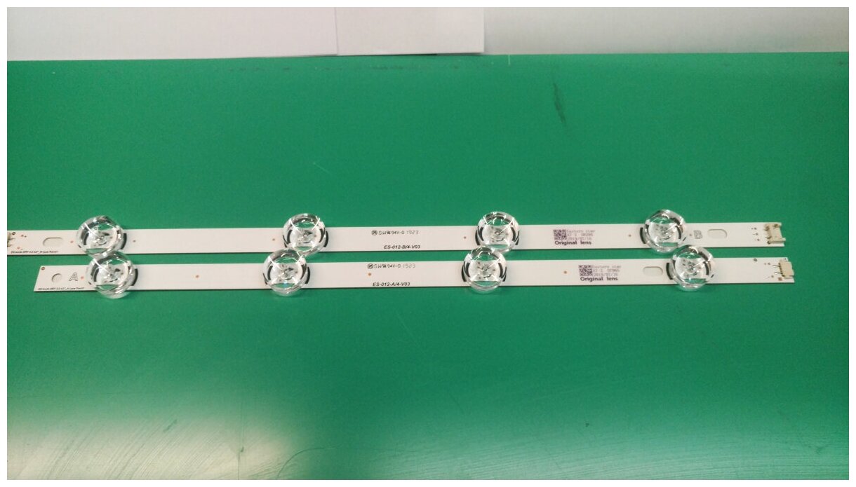 Светодиодная планка для подсветки ЖК панелей, комплект из 2-х линеек (4+4), 6V, 6916L-1956A LG Innotek DRT 3.0 42" A+B TYPE REV01