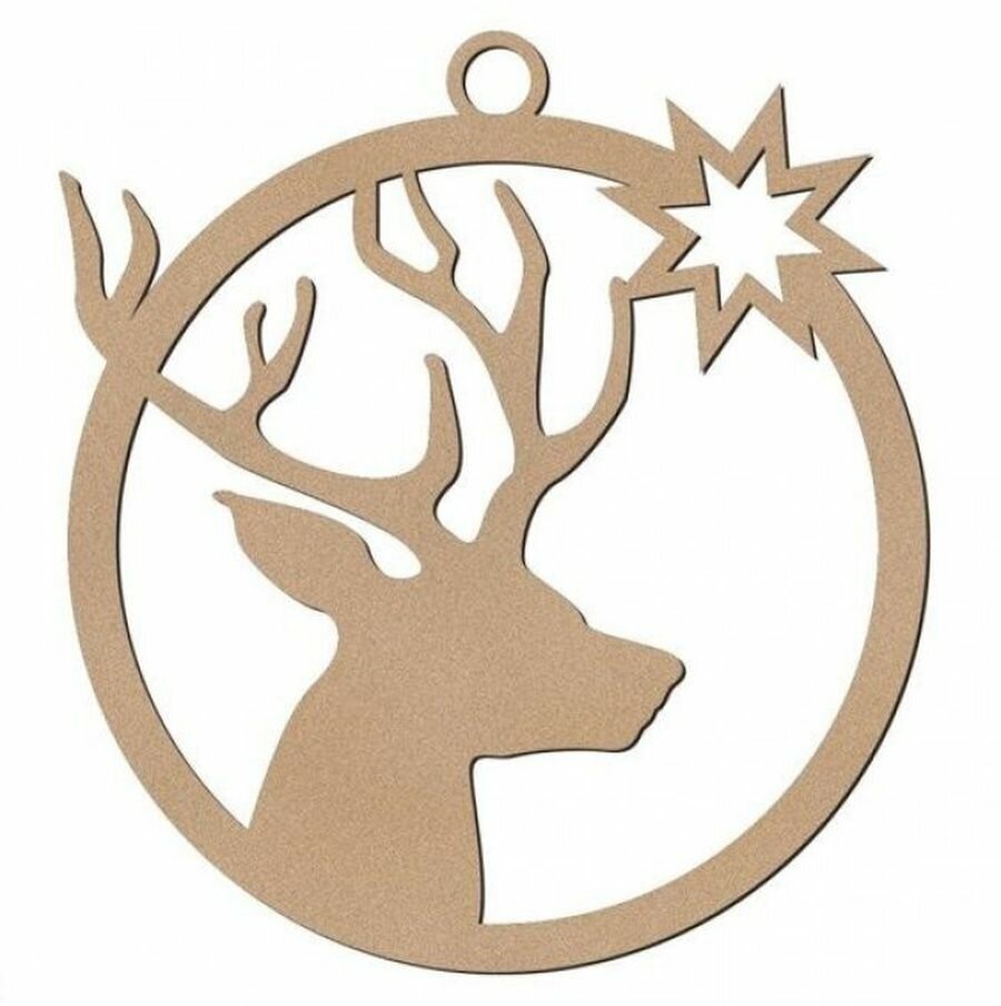 Деревянные заготовки декупаж Елочный шар