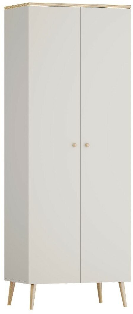 Шкаф для одежды, распашной Эйлин 2, Легкомаркет, 90х52х220, белье/платье, кашемир