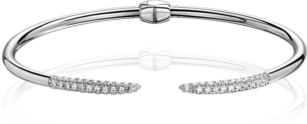 Браслет, серебро, 925 проба, фианит