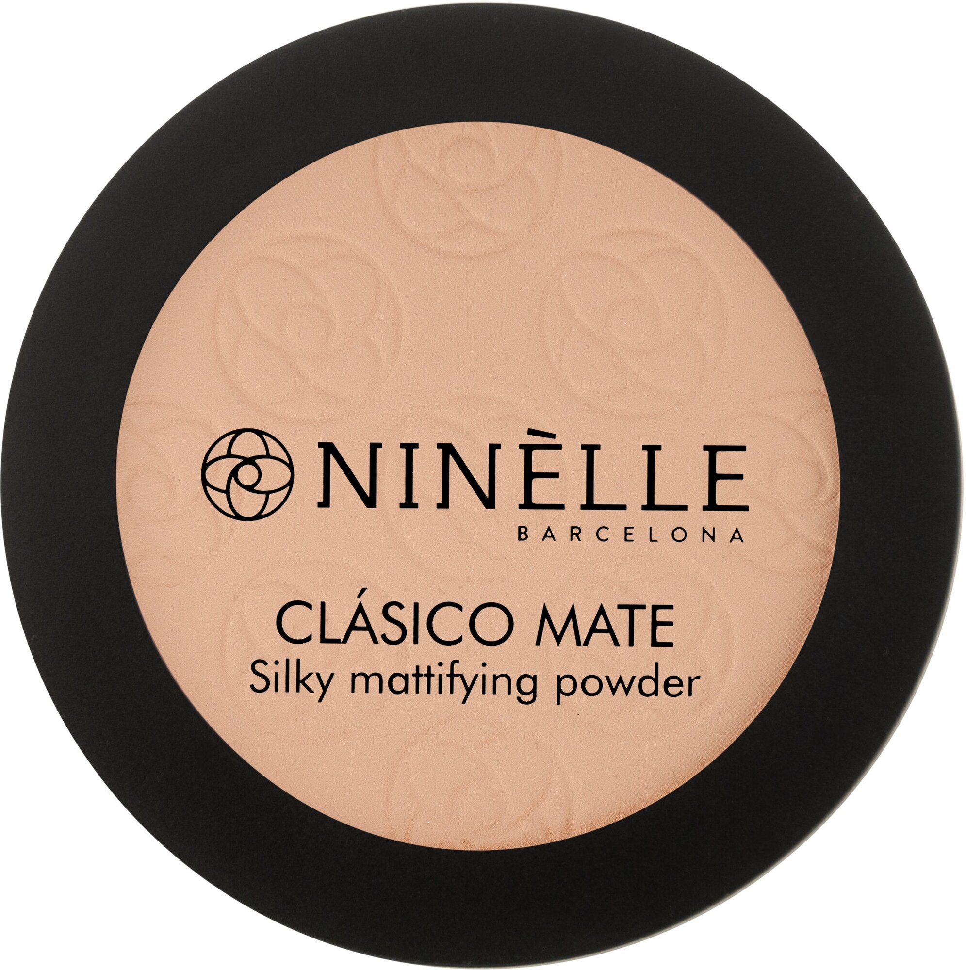 Ninelle Легкая матовая пудра для лица CLASICO MATE №204, розово-бежевый темный