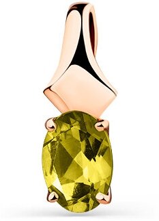 Подвеска, золото, 585 проба, султанит