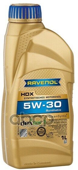Ravenol Масло моторное HDX 5W-30 1л (синтетика)
