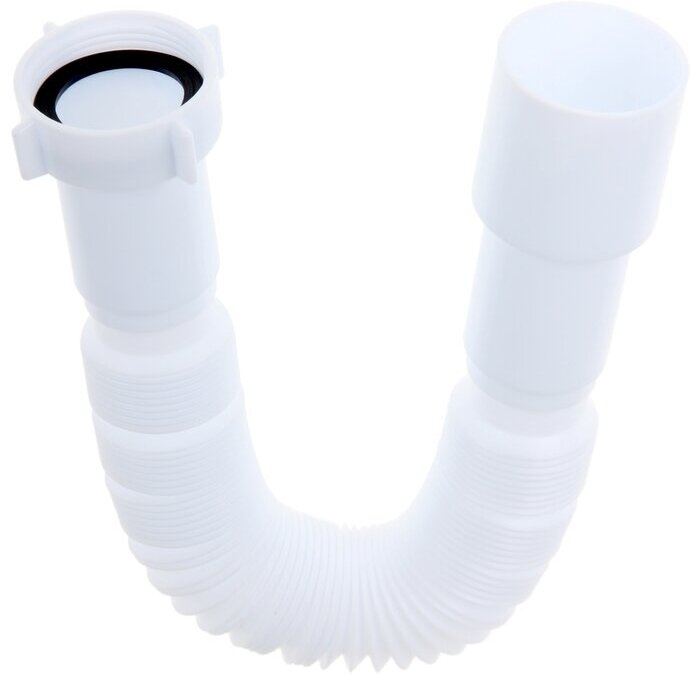 Гофросифон "Ани Пласт" K106, 1 1/2" х 40/50 мм, без выпуска, 366-776 мм, гофра труба