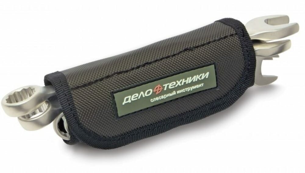 DELOTEKHNIKI 511312 Набор ключей комбинированных 12 шт. (6,8,10,12,13,14,15,16,17,18,19, 22) (ДТ) в сумке