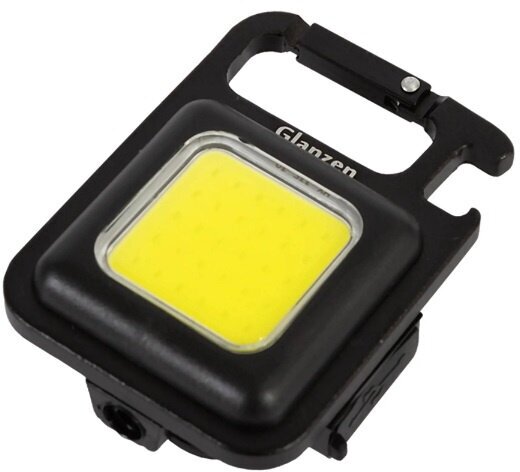 Фонарь светодиодный аккумуляторный USB GLANZEN UFL-0500-06, c карабином