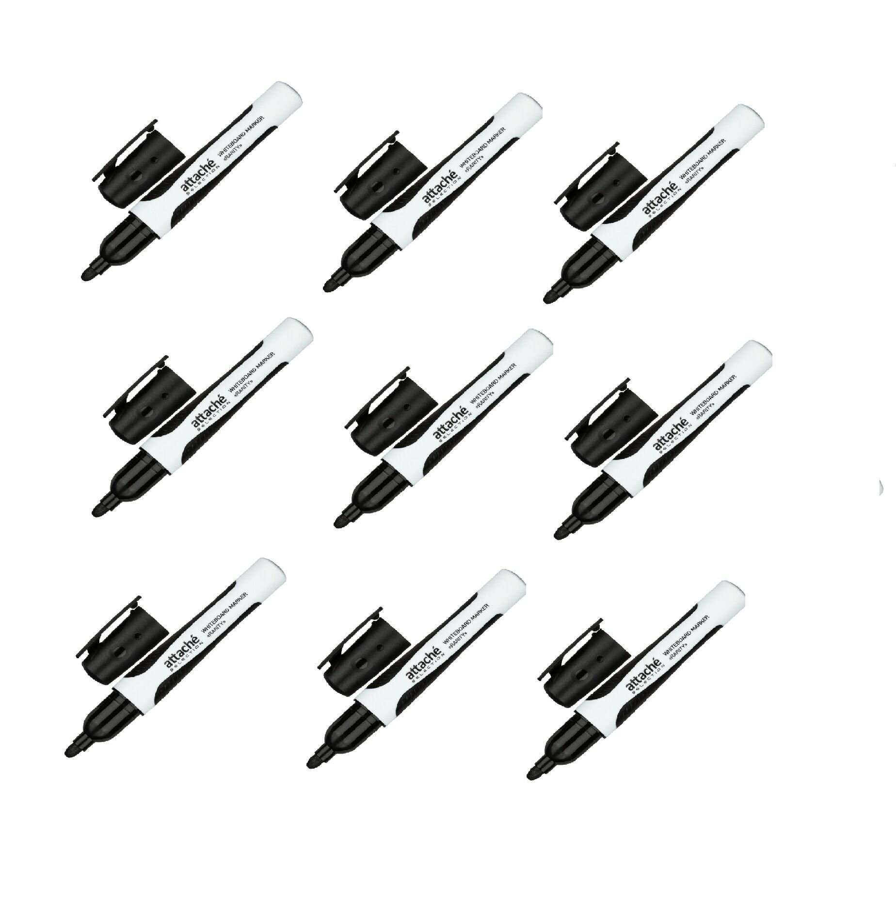 Attache Selection Маркер для белых досок, Rarity, черный, 2-3мм, 9 уп