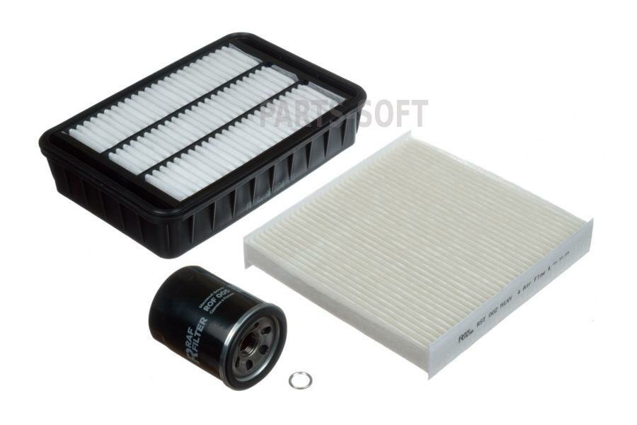 Комплект ТО эконом Mitsubishi Outlander II 2, 0, 2, 4, 3 RAF FILTER арт. RT024E