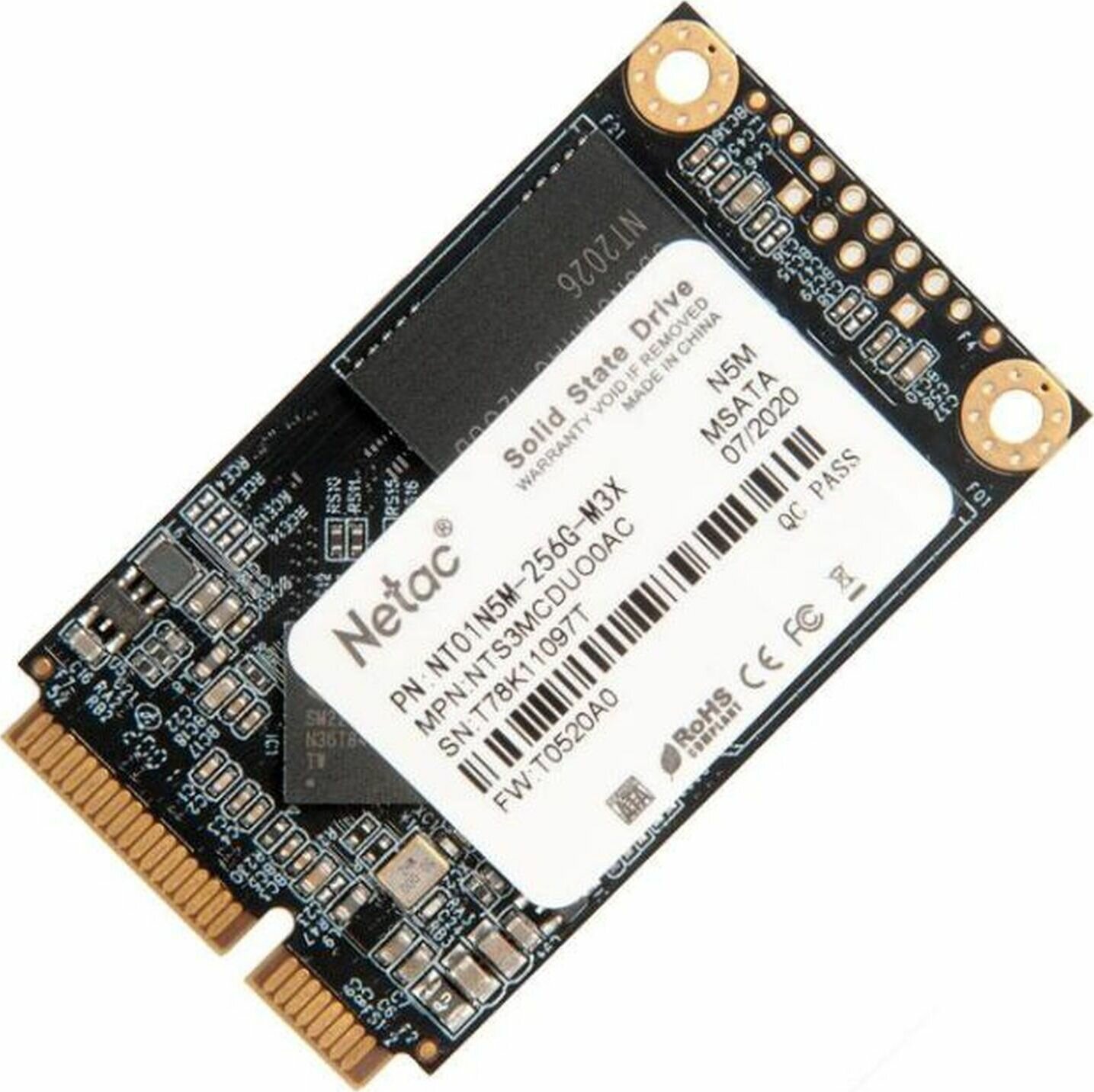 256 ГБ Внутренний SSD диск N5M mSATA SATA3 6.0 Гбит/с (NT01N5M-256G-M3X)