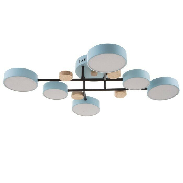 Люстра с ПДУ 2296/6BL LED 144Вт 3000-6000К синий 80х59х14 см
