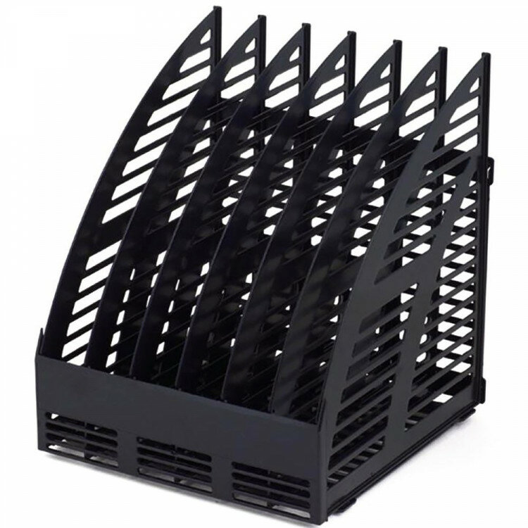 Вертикальный накопитель 06 отделений черный Attache арт.145951. Количество в наборе 2 шт.