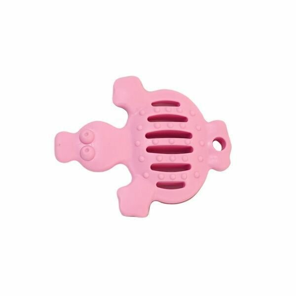 Homepet Игрушка для собак, Dental, Утка, Розовая, 13,5х11 см