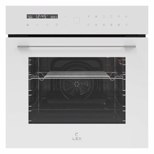 Духовой шкаф LEX EDS 101 WH, белый/нержавеющая сталь