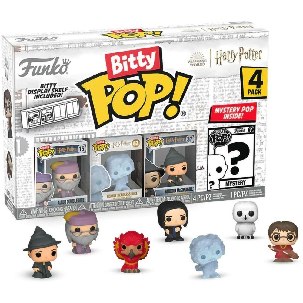 Набор фигурок Funko Bitty POP! Harry Potter Albus Dumbledore & Nearly Headless Nick & Minerva McGonagall & Mystery 71317