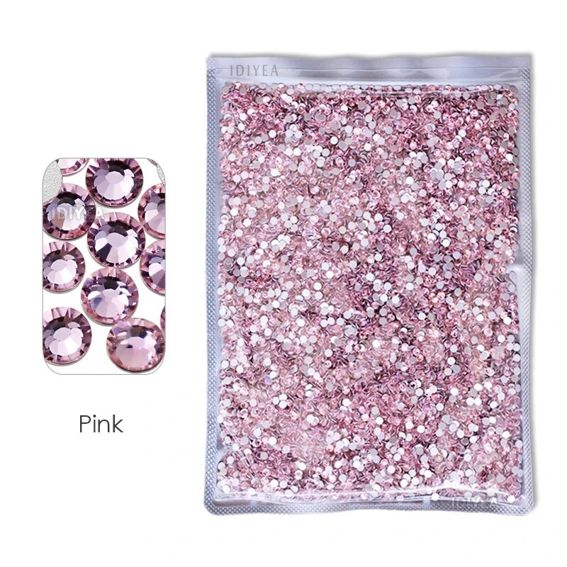 Стразы розовые IDIYEA ss30-2880pcs