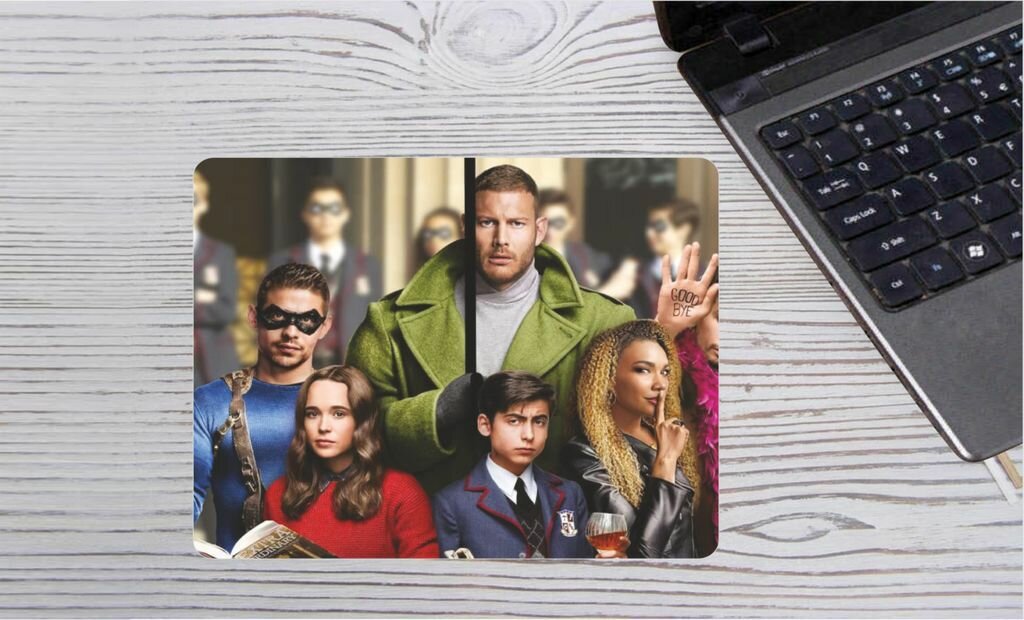 Коврик для мышки игровой 36 на 29 см MIGOM Академия Амбрелла, The Umbrella Academy для мыши №4