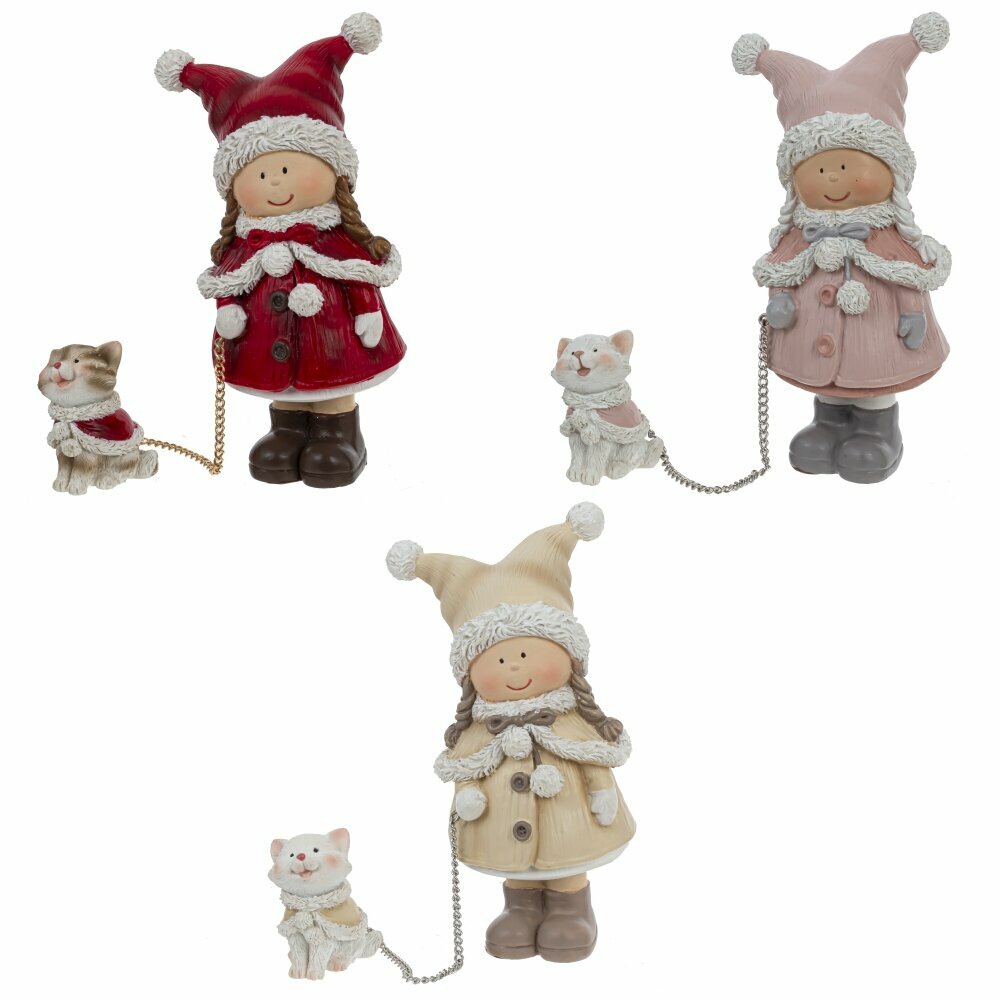 Фигурка Девочка, 7х6х11,5 см, 3в. KSM-812422