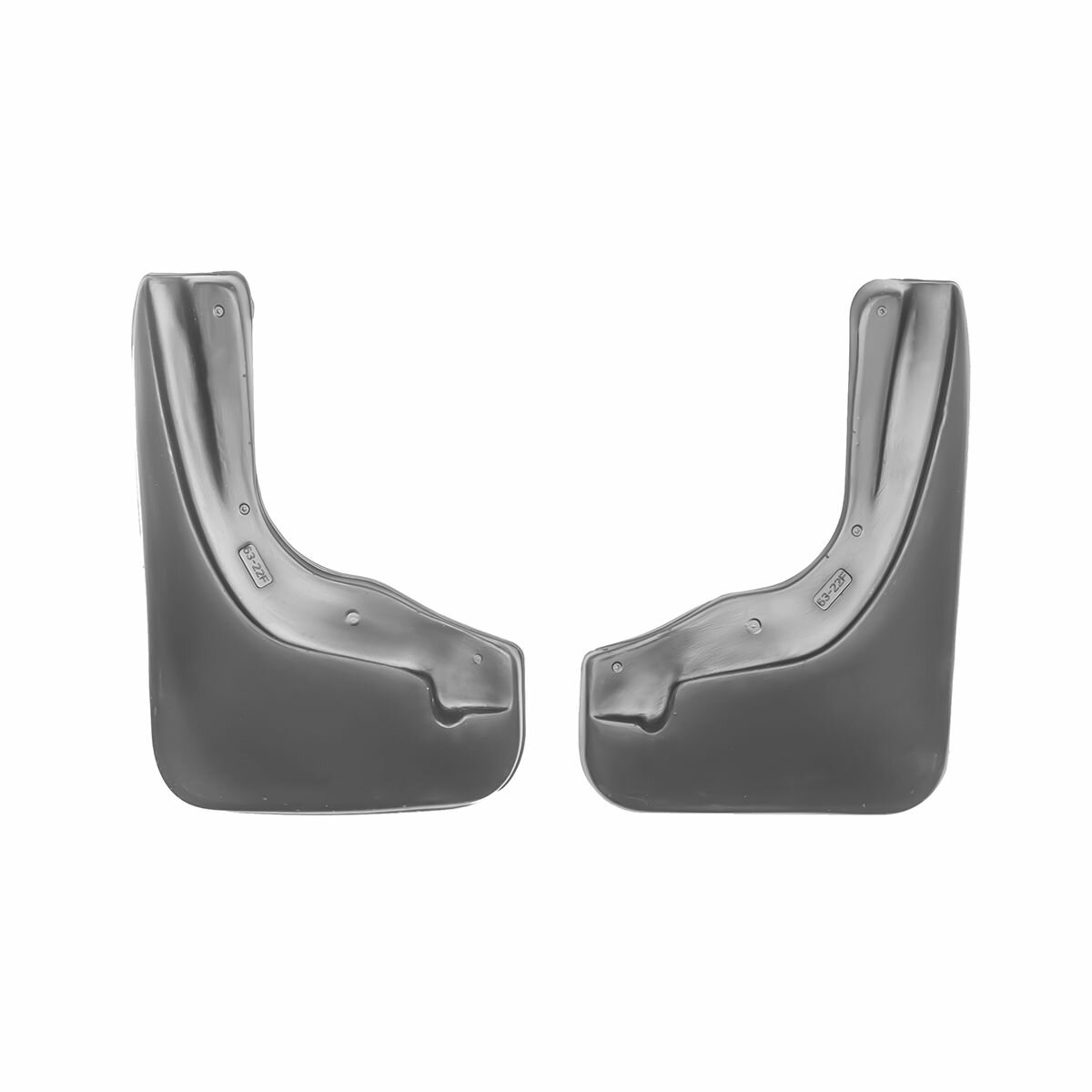 Брызговики Norplast для Opel Corsa в кузове D Хетчбек, плоские, Черные, 2006- арт. NPL-Br-63-22F