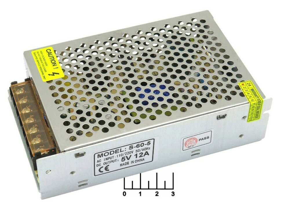 Блок питания 5V 12A 60W S-60-5