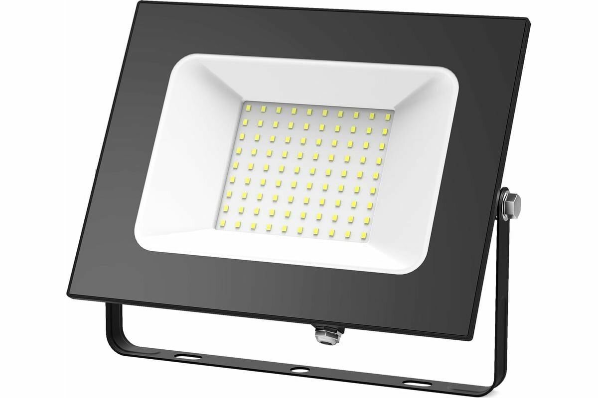 Светодиодный прожектор Gauss Elementary 100W. 9475lm, IP65, 4000К, черный, 1/4 613100110