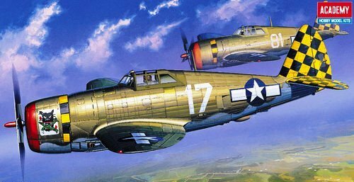 12492 Academy Самолет P-47D Thunderbolt Razor Back Масштаб 1/72