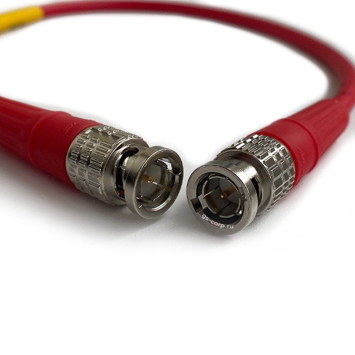 Кабель мобильный/сценический GS-PRO 12G SDI BNC-BNC (mob) Red 0.6 m