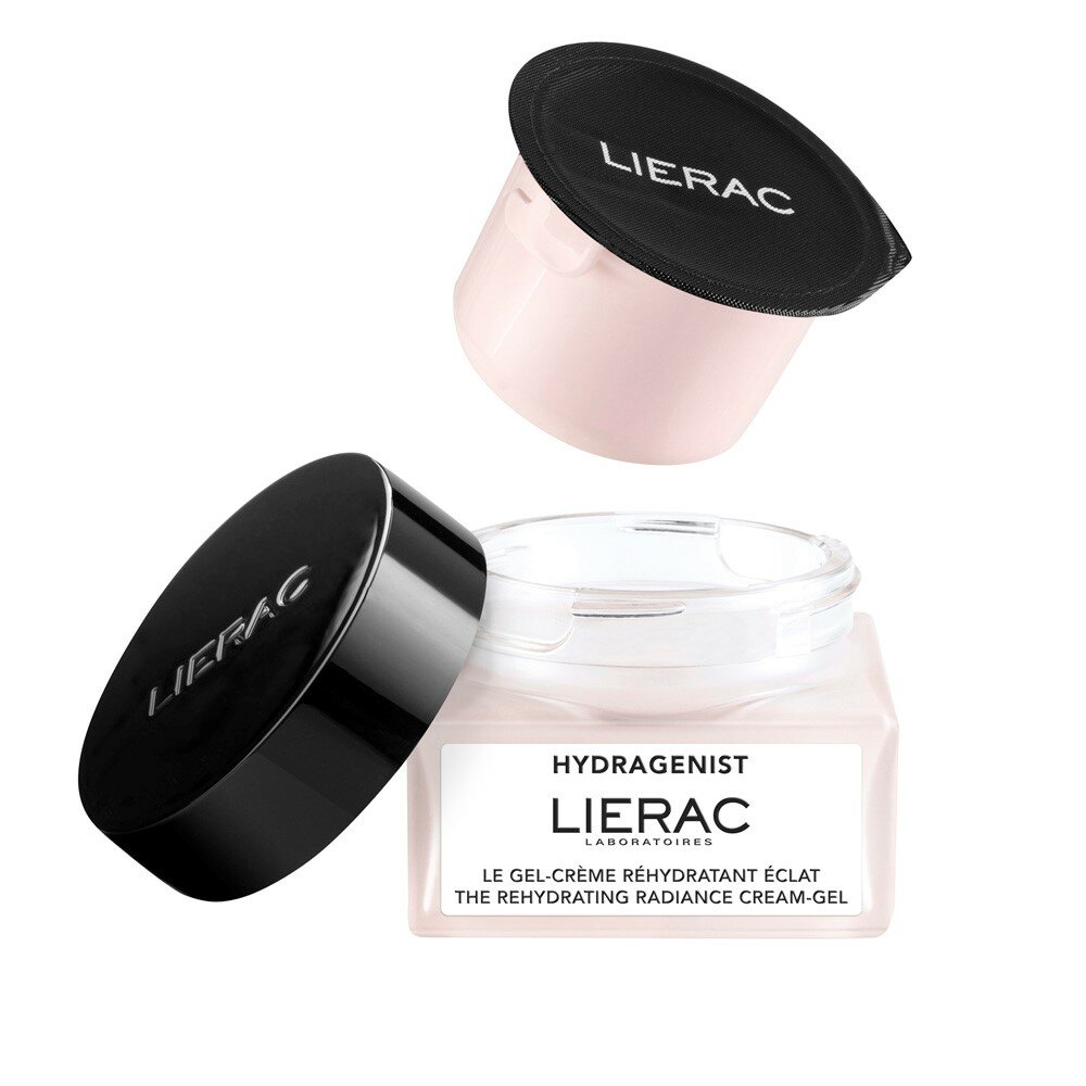 Lierac hydragenist крем-гель для лица увлажняющий придающий сияние 50 мл/сменный блок