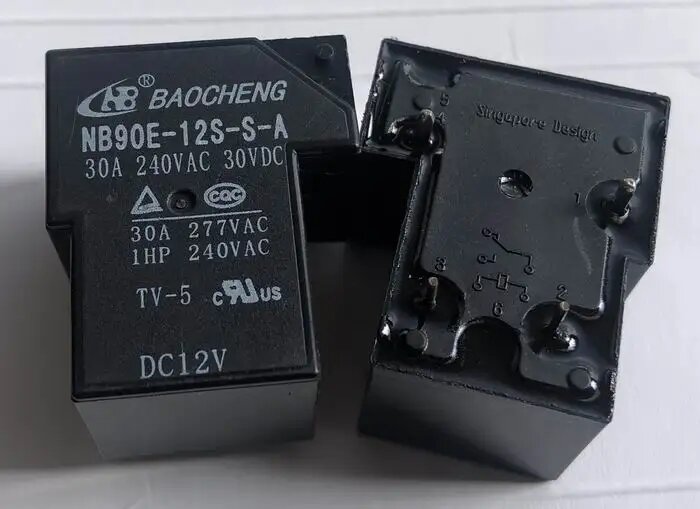 Реле NB90E-12S-S-A 12V 30A 240VAC