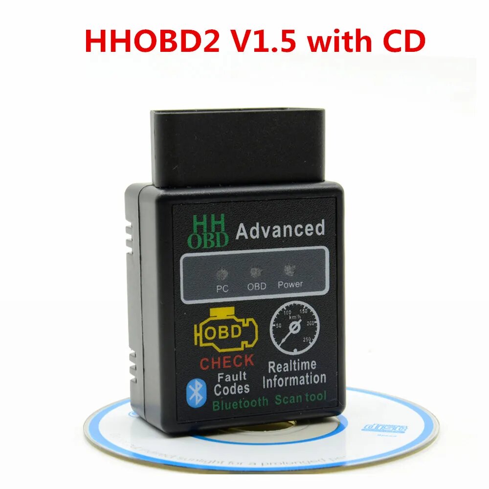 HHOBD2 V1.5 Bluetooth OBDII сканер с CD
