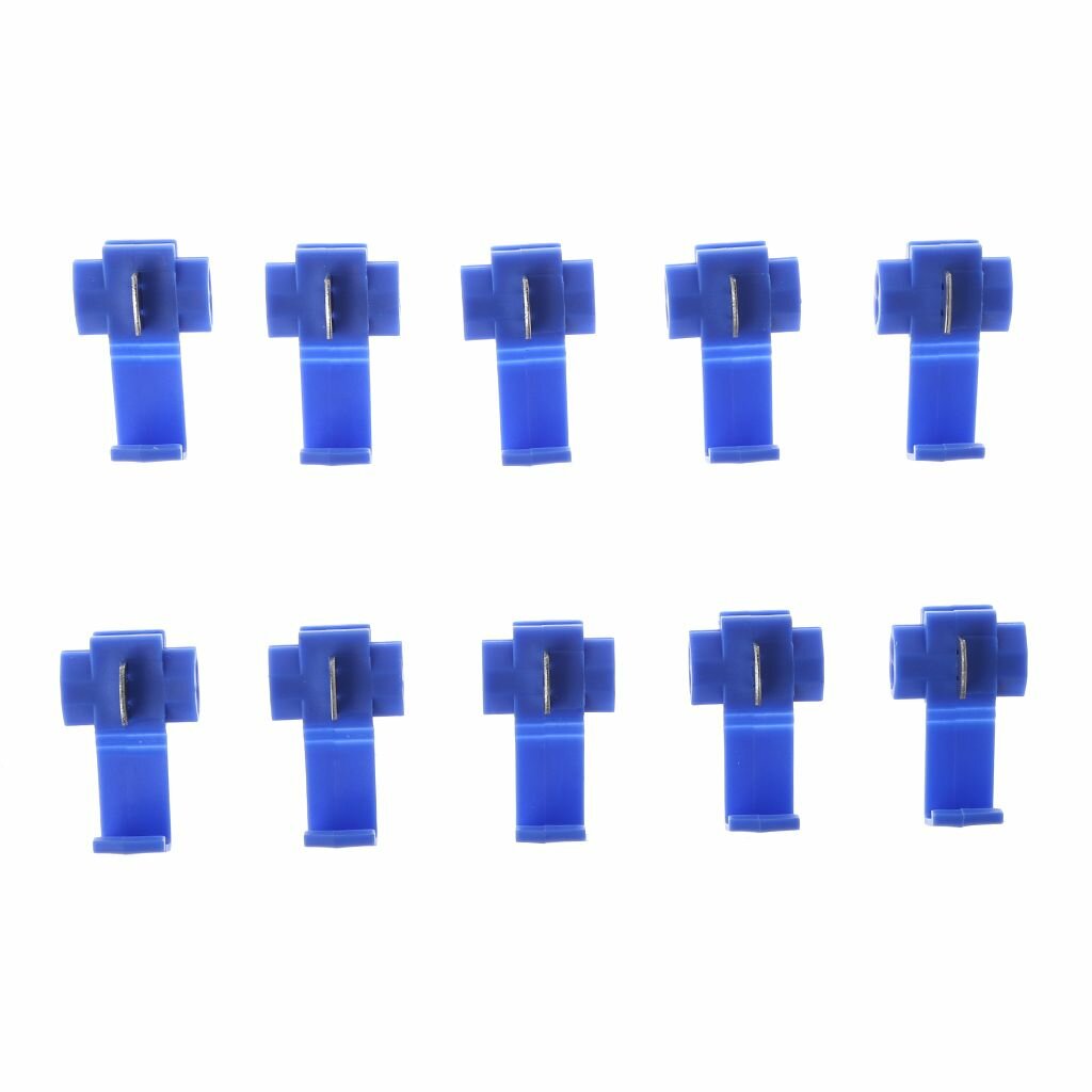 Специальные инструменты для автомобилей, упаковка из 10 штук, зажим для быстрого подключения проводов-синий