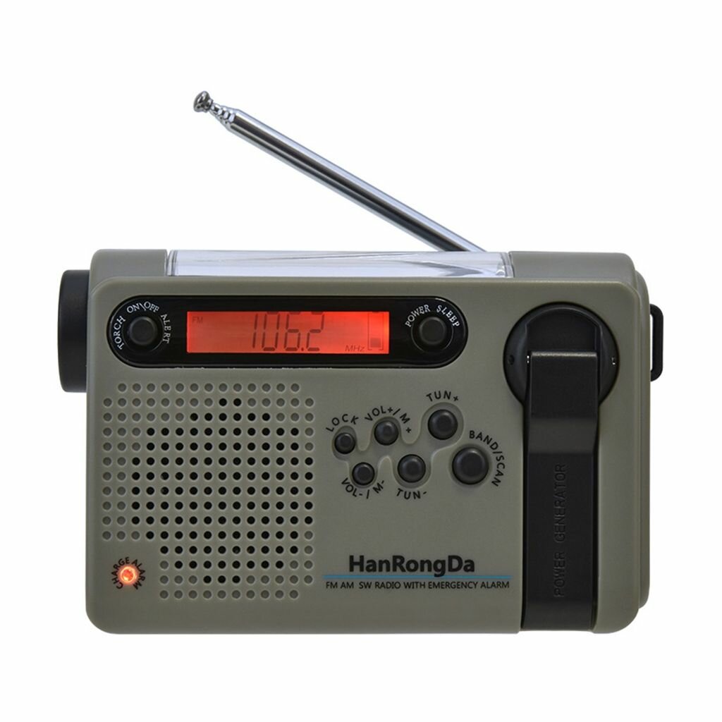 Ручной полнодиапазонный AM/FM/SW метеорологический радиоприемник с питанием от солнечной энергии, аварийный светодиодный фонарик, лампа Power Bank для выживания на открытом воздухе