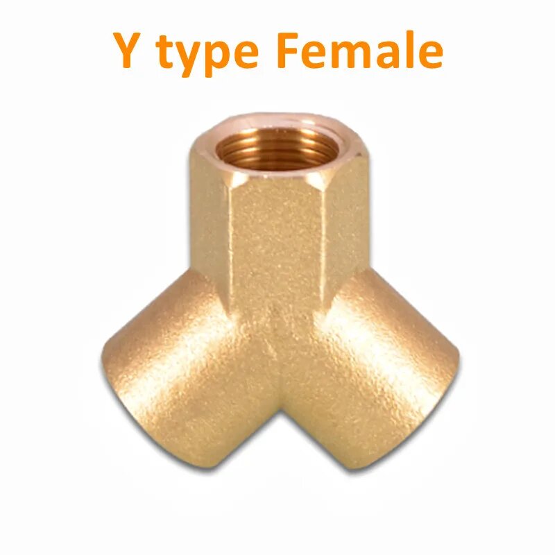 Медные фитинги латунные 1/8"-1" BSP 1/2", Y 3P Female