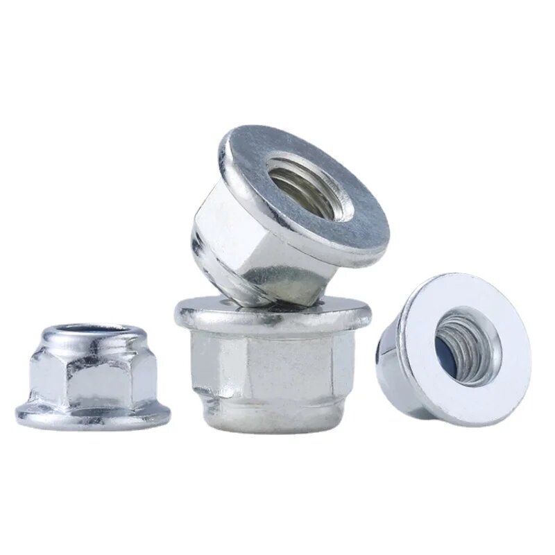 Стопорные гайки M3-M10 белый цинк/нержавейка M3-10pcs, white zinc