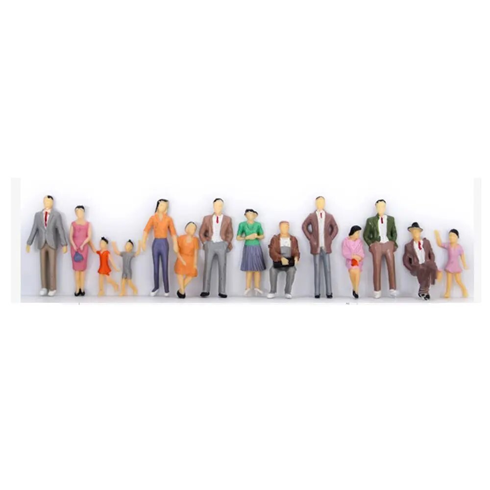 Миниатюрные фигурки людей, 50 шт, Цвет: 1-30-10pcs