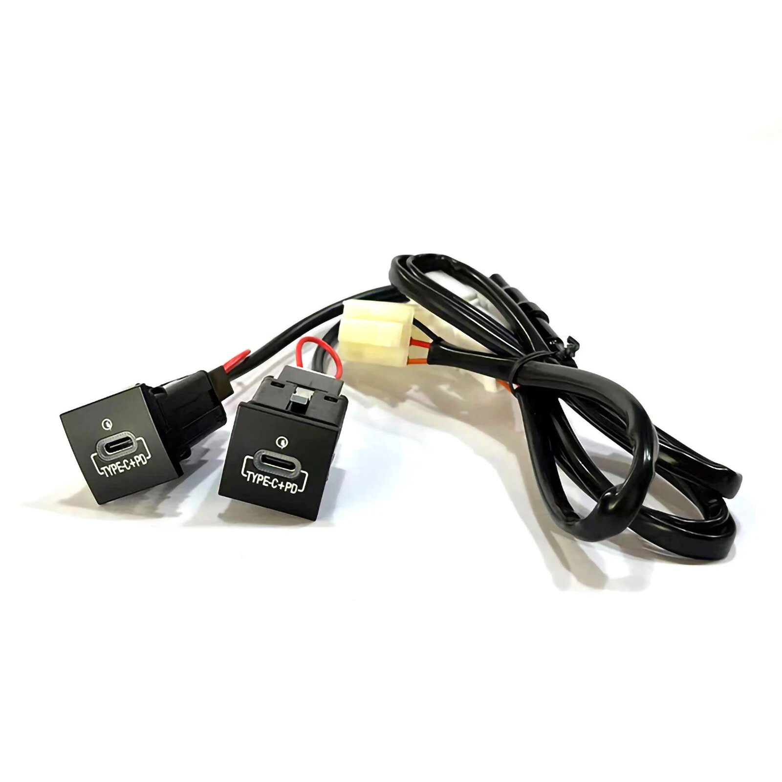 Для VW Golf 6 Jetta 5 MK5 Scirocco 06-12 QC3.0 Type C PD USB Быстрое автомобильное зарядное устройство Разъем Нразрушающий сменный жгут 12 В/24 Double PD