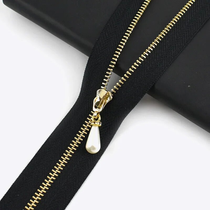 Металлические молнии Meetee 3 шт, 15-70 см BlackGold, CloseEnd-No3-15cm