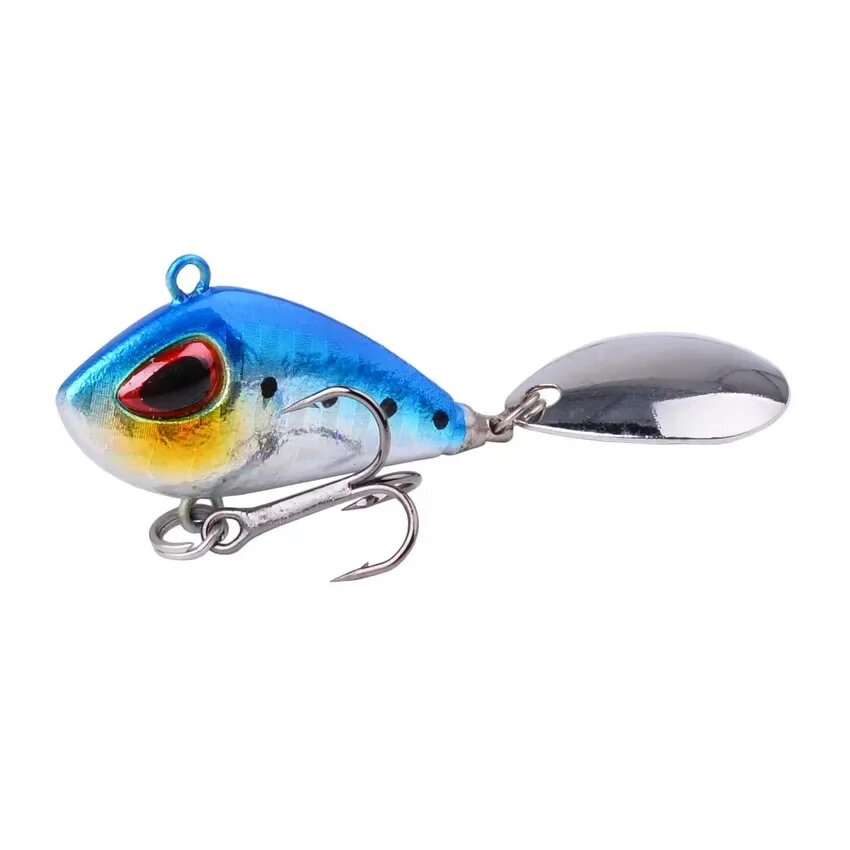 AOrace металлическая блесна VIB 6г-22г 10g 25mm, Blue