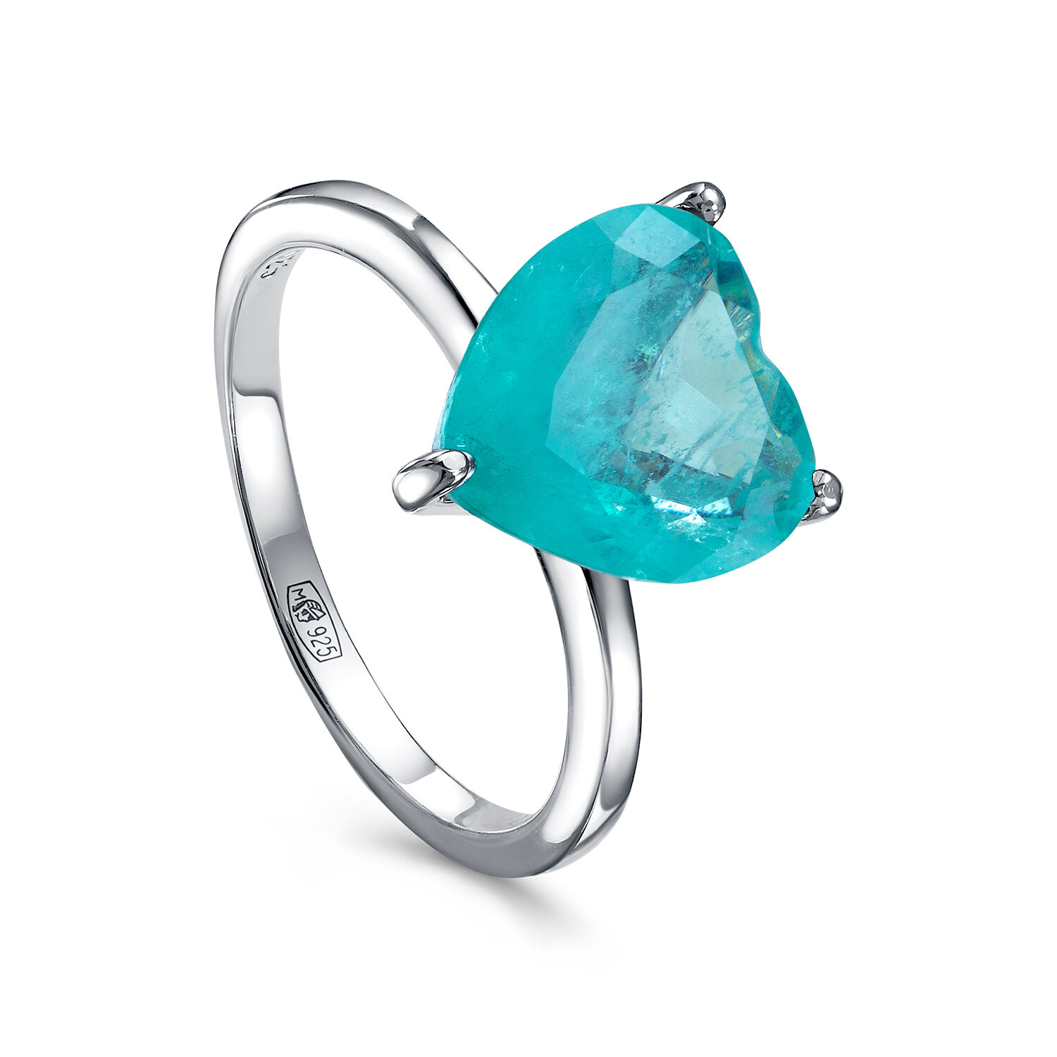 Кольцо, серебро, 925 проба, алпанит